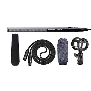 Sennheiser MKH 416-P48 Video, Cinema and Broadcasting Shotgun Microphone Complete Kit with LyxPro XLR Cable, Windscreen & Shock Mount Bundle