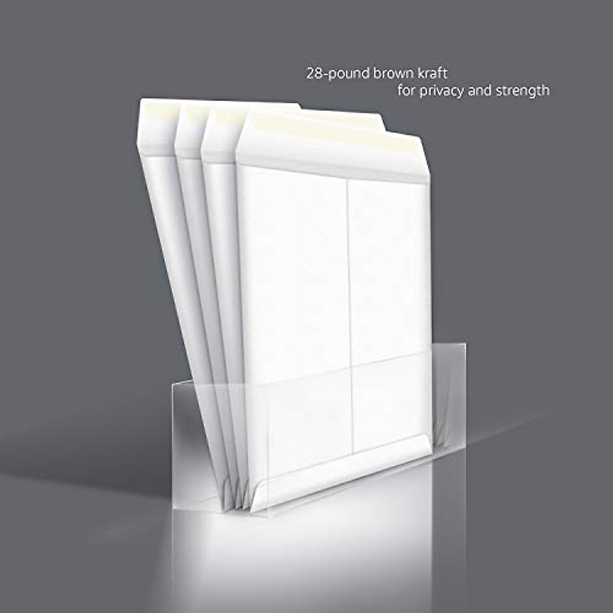 Amazon Basics Catalog Mailing Envelopes, Peel and Seal, 9x12 Inch, White, 250-Pack