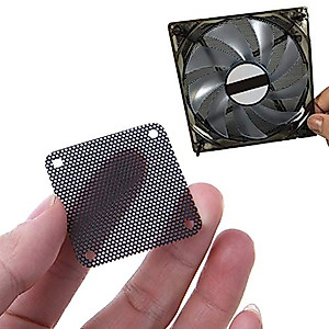 Tebatu PVC Fan Dust Filter PC Dustproof Case Cuttable Computer Mesh Cover 40mm Mesh Black