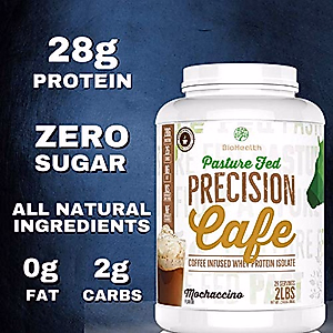 Precision ISO Mochaccino (2lb) | Premium Pasture Fed Whey Protein Isolate with Caffeine