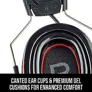 3M Pro-Protect + Gel Cushions Electronic Hearing Protector with Bluetooth Wireless Technology, NRR 26 dB, Black, Medium