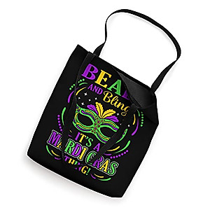 Beads And Bling It's Mardi Gras Thing Party Holiday Graphic Tote Bag
