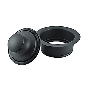 Keeney Manufacturing K5417BLK Garbage Disposal Flange and Stopper, Black