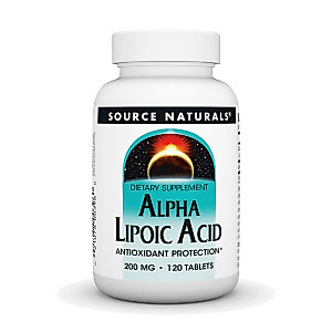 Source Naturals Alpha Lipoic Acid 200 mg Supports Healthy Sugar Metabolism, Liver Function & Energy Generation - 120 Tablets