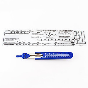 Airgoesin EMI EKG Caliper and EKG Ruler Heart Rate Scale Tape