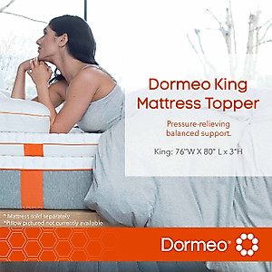 Dormeo Matress Topper King and Premium King Mattress Protector - Waterproof Mattress Protector with Cooling Technology