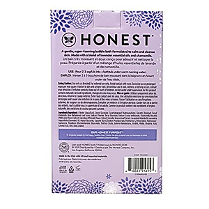 HONEST The Honest Company Bubble Bath, Truly Calming Lavender, 17 Fluid Ounce (2 Pack)