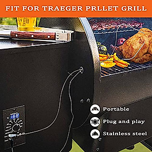 Replacement Meat Probes for Traeger Wood Pellet Grill, 2 Pack High-Temperature BBQ Waterproof Digital Thermostat Probe