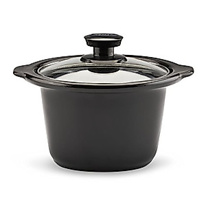 Toastmaster TM-151SC Stainless Steel Slow Cooker with Removable Stoneware Bowl, 1.5-Quart, Silver/Black