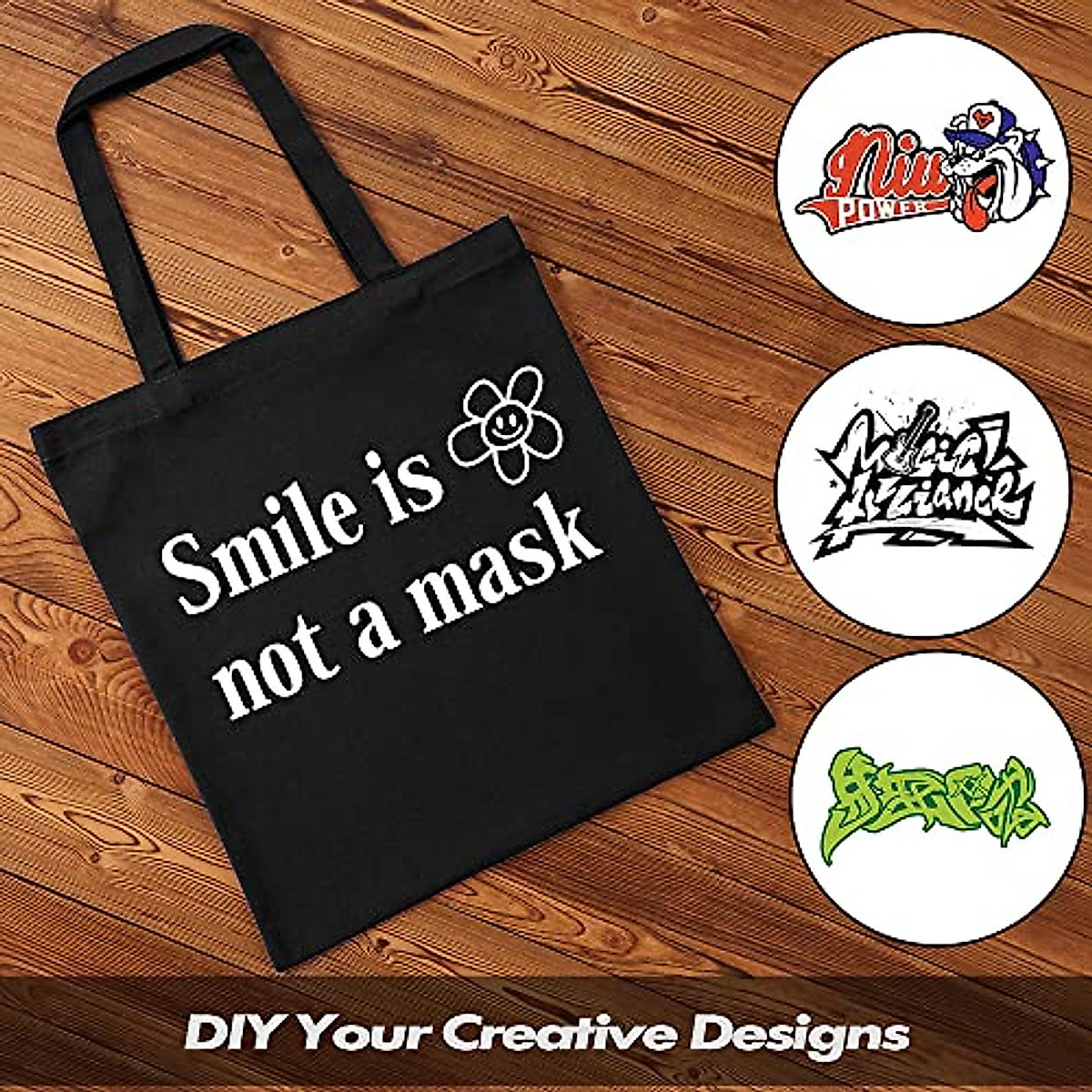 corupuoi Resuable Tote Bag 32 Pack Canvas Bag 6 Oz Eco-Friendly Shopping Bags Suitable for Diy, Promotion, Gifts, Black