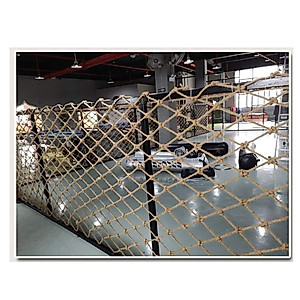 Waterproof Hemp Rope Net, Children Outdoor Climbing Net, Child Safety Net, Balcony Stairs Garden Protection Net Ceiling Hanging Bridge Decorative Hemp Rope 1x5m (Size : 1 * 2m(3 * 7ft))