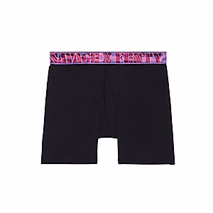 Savage X Fenty, Men's, Savage X Boxer Briefs with Iridescent Logo Waistband, Caviar, M
