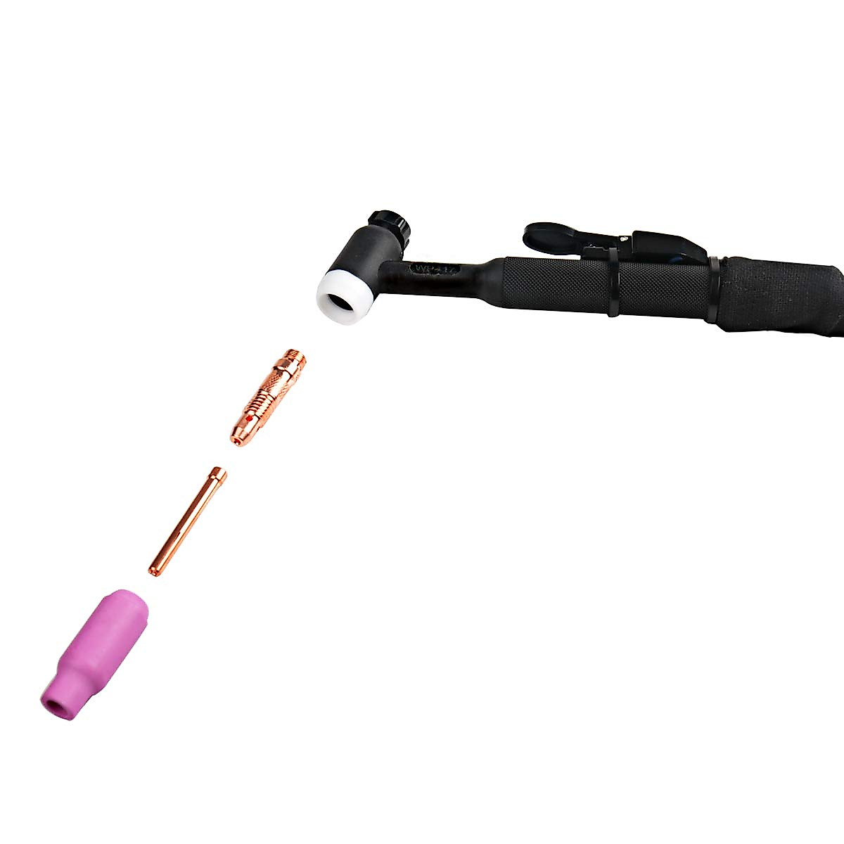 WP17 Tig Welding Torch Air-Cooled Tig Welding 13 Feet Cable,Connector: M16* 1.5 Two-pin socket