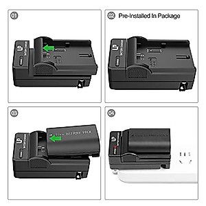 LP-E6 LP E6N Battery Charger, LP Charger Compatible with Canon EOS 90D, 80D, 70D, 60D, 60DA, 7D Mark II, 7D, 6D Mark II, 6D, 5D Mark IV, 5D Mark III, 5D Mark II, 5DS, 5DS R, R5, R6 DSLR Cameras & More