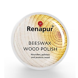 Renapur Premium Beeswax Wood Polish - Natural Furniture Polish & Conditioner - Nourishes, Polishes, and Protects All Wood Types - Food-Safe - Ideal for Wooden Surfaces & Furniture (6.7 fl oz)