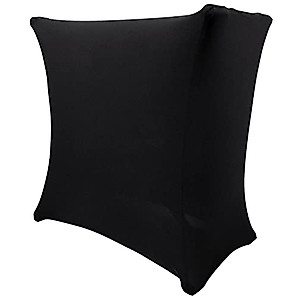 Rockville RSC5B Universal Black DJ Scrim Cloth Cover For X Stand+Carry Bag