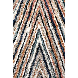 nuLOOM Katylnn Modern Mountain Shag Area Rug, 5x8, Multi