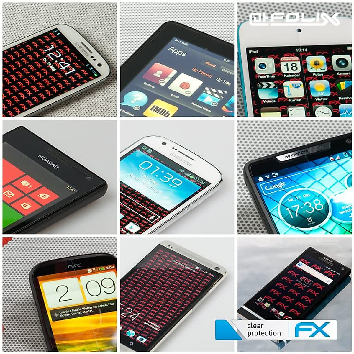 atFoliX Screen Protection Film compatible with Anbernic RG353V / RG353VS Screen Protector, ultra-clear FX Protective Film (3X)