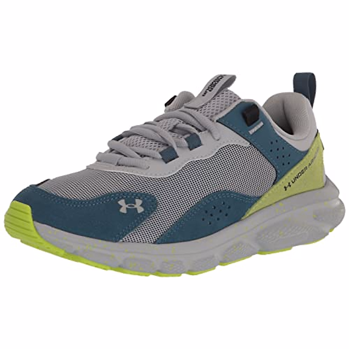 Under Armour Men's Charged Verssert Speckle Running Shoe, (103) Mod Gray/Lime Surge/Black, 12