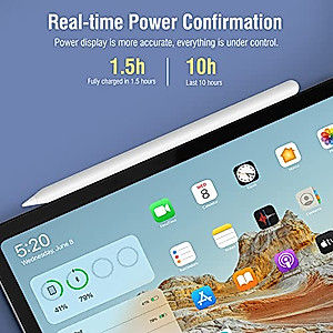 Magnetic iPad Pencil 2nd Generation - StylusHome Wireless Charging Stylus, Alternative for Apple Pencil 2nd Generation,Work with iPad Pro 11" 1/2/3/4,iPad Pro 12.9" 3/4/5/6,iPad Air 4/5,iPad Mini 6