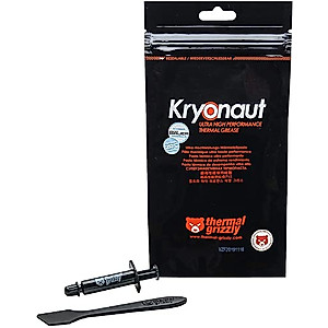 Thermal Grizzly Kryonaut The High Performance Thermal Paste for Cooling All Processors, Graphics Cards and Heat Sinks in Computers and Consoles (1 Gram)