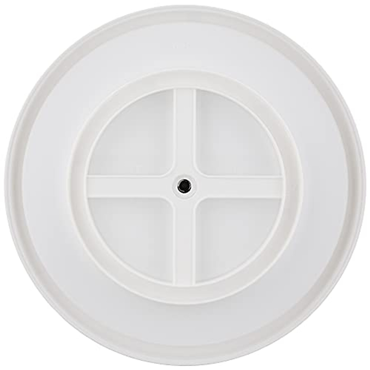 Copco 5220593 Non-Skid Pantry Cabinet Lazy Susan Turntable, 9-Inch and 12-Inch, White/Gray, 2-Pack