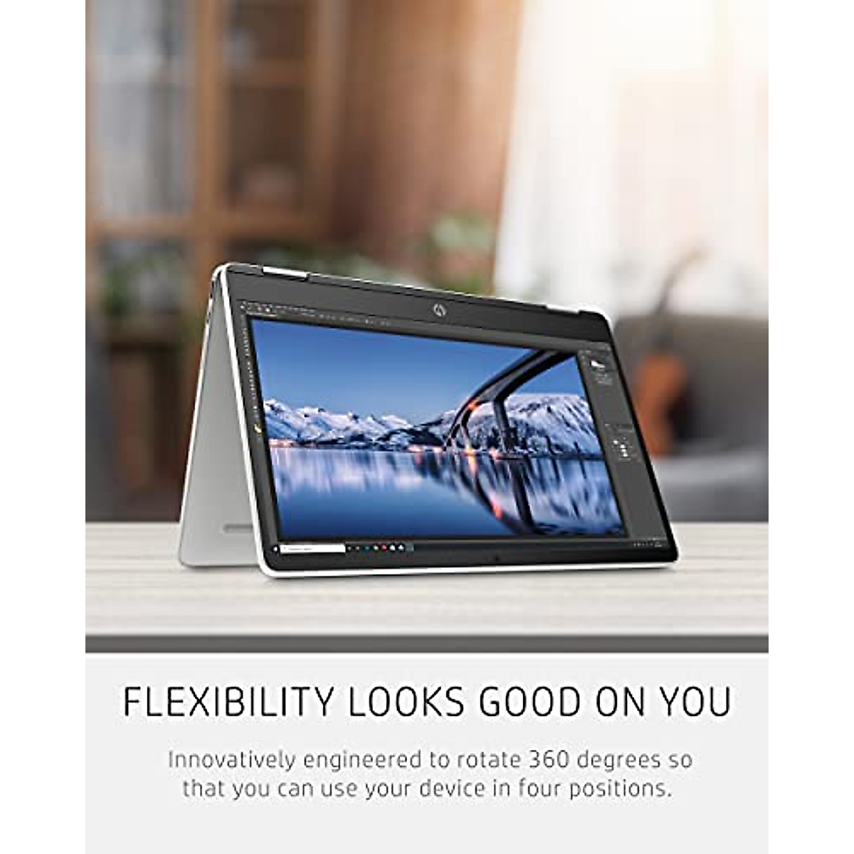 HP Chromebook x360 14 Laptop, Intel Celeron Processor, 4 GB RAM, 32 GB eMMC, 14” HD (1366 x 768), Chrome OS, Work, Streaming, School, Long Battery Life (14a-ca0050nr, 2021) (Renewed)
