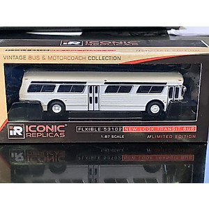 Iconic Replicas Flxible Fishbowl Bus 1/87 Scale-HO Scale Transit Bus New! Blank Ready for Customization!