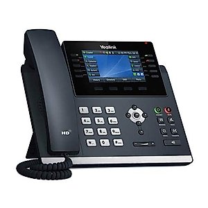 Yealink SIP-T46U IP Phone [5 Pack] 16 VoIP Accounts. 4.3-Inch Color Display. Dual USB 2.0, Dual-Port Gigabit Ethernet, 802.3af PoE, Power Adapter Not Included