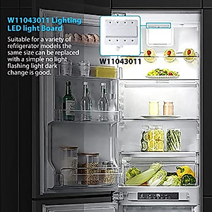 Replacement LED Light Module Compatible for Whirlpool Refrigerator W11043011, AP6047972, PS12070396
