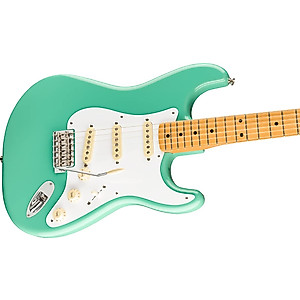 Fender Vintera 50s Stratocaster Electric Guitar, with 2-Year Warranty, Sea Foam Green, Maple Fingerboard