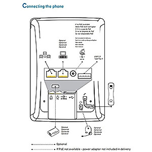 Snom SNO-D745 Sip Desk Phone with High-Resolution Display VoIP Phone and Device, Black