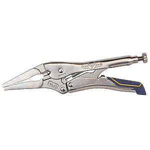 IRWIN VISE-GRIP Locking Pliers, Fast Release, Long Nose with Wire Cutter, 9-Inch (IRHT82582)
