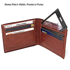 6 Credit Card Size 3X Magnifiers, Each Magnifier for Reading has 3X Fresnel Lens, Use as 3X Magnifying Glass, Pocket Magnifier, Reading Magnifier for Menus or can use as Accessory for ID Badge Holders