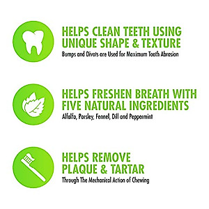 VetIQ Minties Dog Dental Bone Treats, Dental Chews for Dogs, (Perfect for Tiny / Small Dogs under 40 lbs), 80 Treats (box)