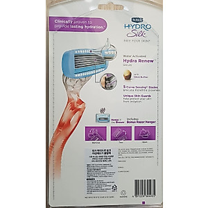 Schick HYDRO Silk Women's Razor 1 Handle + 8 Cartridges
