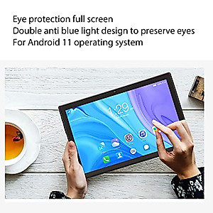 Sanpyl 10 Inch Tablet Octa Core Processor, 6GB 128GB 2.4G 5G 800W 2000W IPS HD Touchscreen Callable Tablet for Android 11 100‑240V (US Plug)