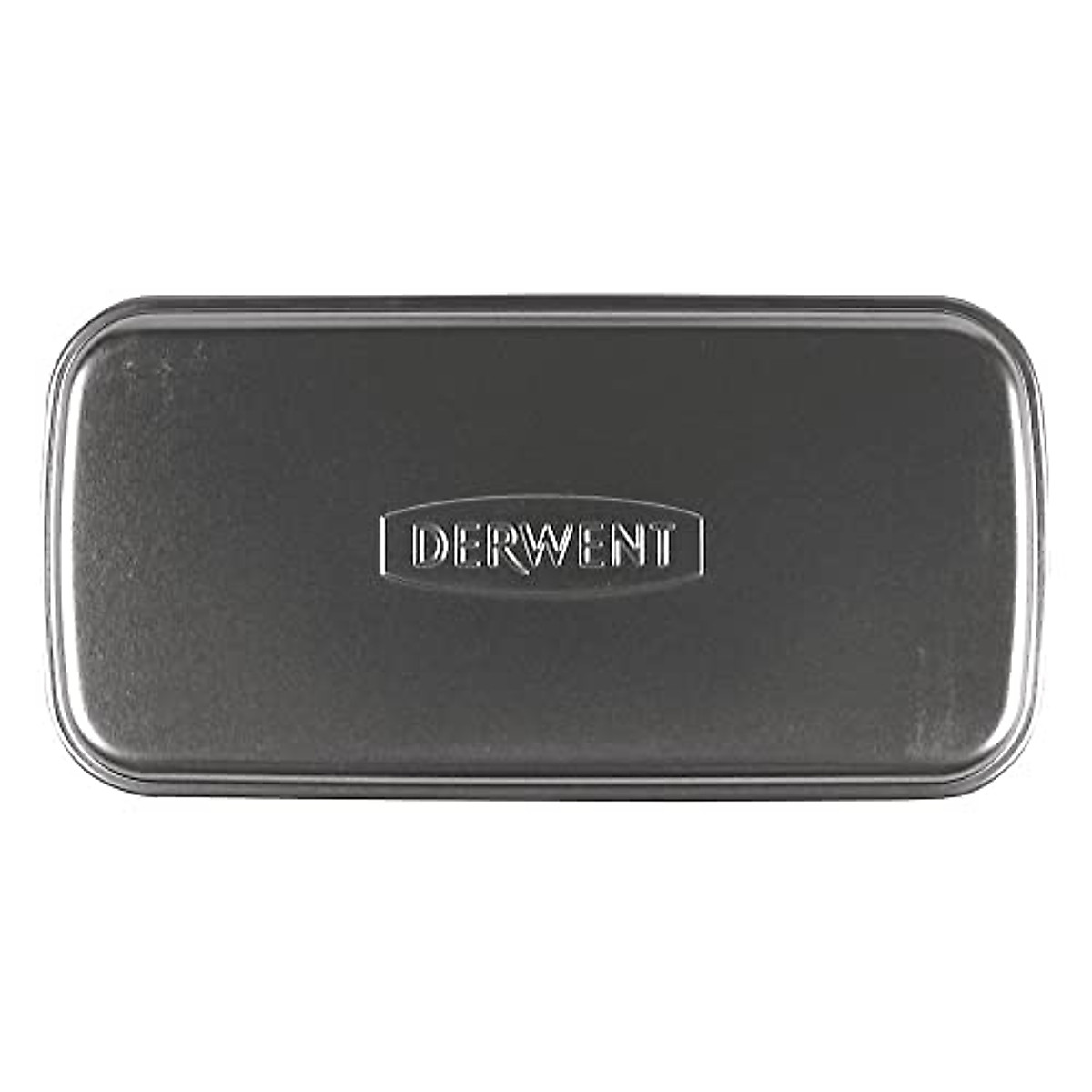 Derwent Pencil Tin (2300582) , Silver, 1 Count (Pack of 1)