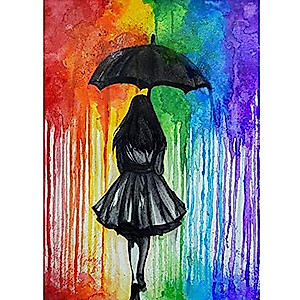 Diamond Painting Kits, Ukontagood 5D Drill Jewel Paint by Numbers for Adults and Kids with Diamond Art Painting Kits, Perfect for Home Decoration and Room Wall Decor (12x16inch)