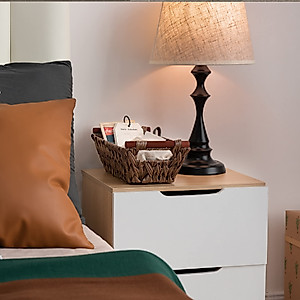 GRANNY SAYS Bundle of 2-Pack Wicker Baskets for Organizing & 2-Pack Wicker Shelf Storage Baskets