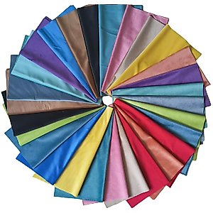 longshine-us 28pcs 12 x 12 Inch DIY Fabric Crystal Dutch Velvet Short Plush Decorative Cloth Jewelry Cloth Fabric Sheet Pack DIY Craft Patchwork Sewing Squares Assorted Colors