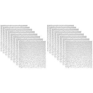 (30) USG Interiors 4240 Tivoli 12" x 12" Textured Ceiling Tiles
