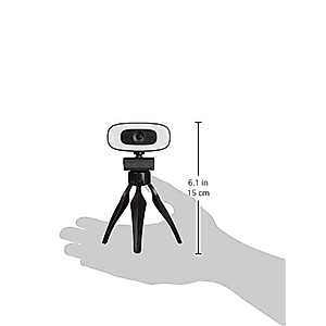 AVMPTECH 4K Webcam with Light & Microphone Autofocus USB Web cam w. Microphone Wide Angle Webcam for Desktop HD Streaming Camera for Computer Webcam Light usbc Privacy Cover & Webcam Tripod Webcam