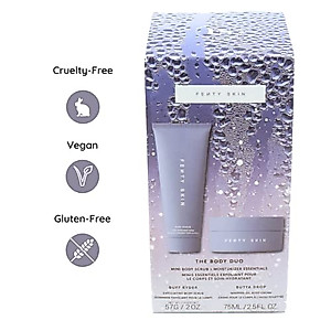 Fenty Skin The Body Duo Mini Body Scrub + Moisturizer Essentials:: Buff Ryder Exfoliating Body Scrub and Butta Drop Whipped Oil Body Cream