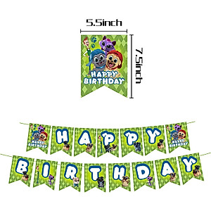 Puppy Dog Birthday Party Decorations for Puppy Dog Pals Including Banners Latex Balloons Aluminum Foil Balloons for Birthday Party Decorations for Children and Adults