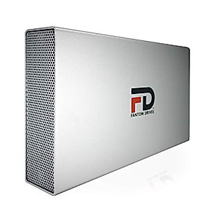 Fantom Drives 14TB 7200RPM External Hard Drive - USB 3.0/ eSATA Silver Aluminum Case - Mac, Windows (GFSP14000EU3) (Renewed)