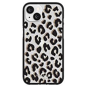 kate spade new york Protective Hardshell Case for iPhone 13 - City Leopard Black