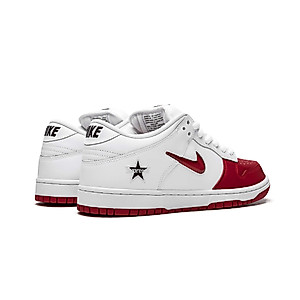 Nike Mens SB Dunk Low CK3480 600 Supreme - Jewel Swoosh Red/White - Size 12