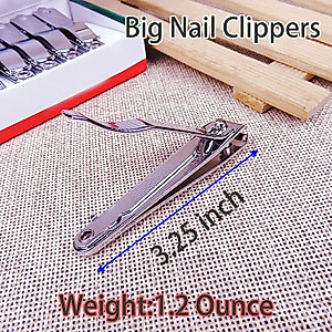 ULYSIA Nail Clippers Set, Ultra Sharp Stainless Steel Fingernail and Toenail Clipper Cutters,Travel Nail Kit for Men Women (Silvers)
