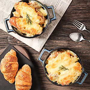 vicrays 8-Piece Kitchen Dinnerware Set - 24 Oz Ceramic Soup Bowls Bundle with 27 Oz Jumbo Soup Mug - Microwave, Oven, and Dishwasher Safe, Scratch Resistant